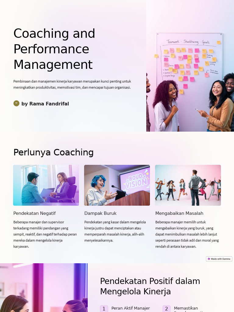 Coaching and Performance Management | PDF