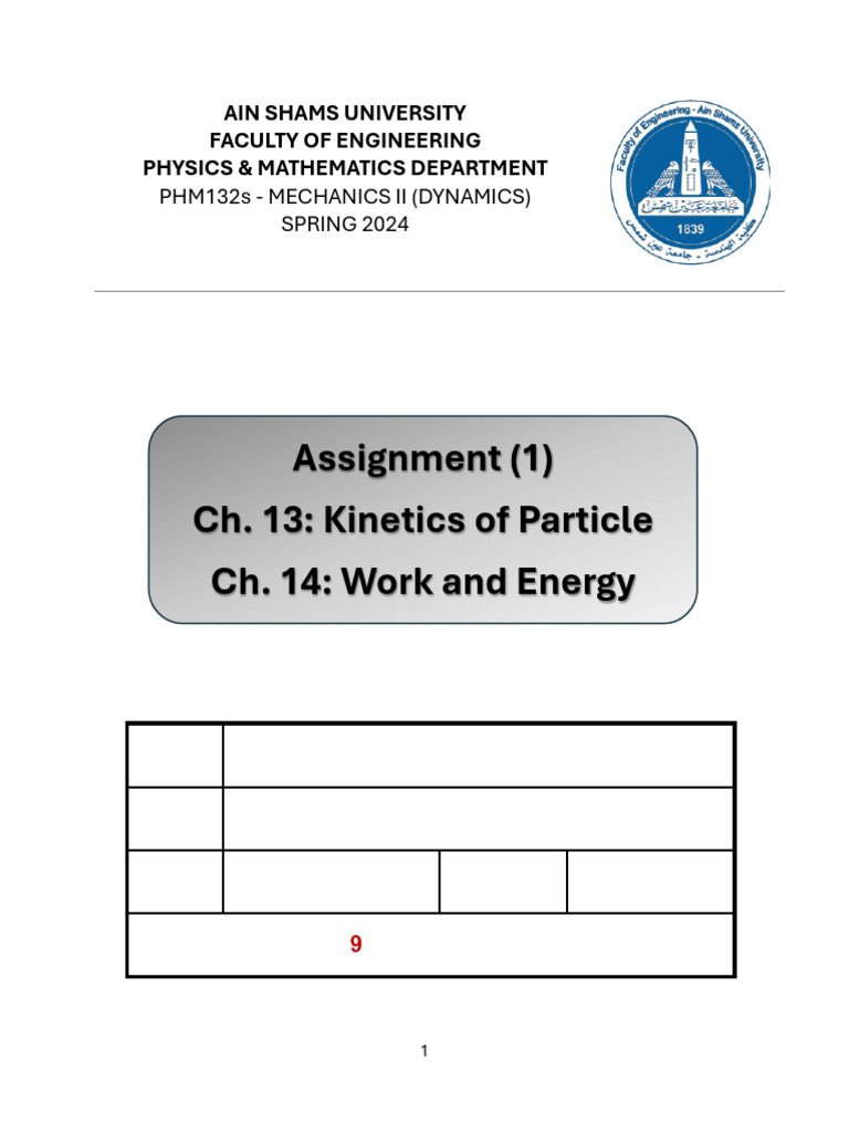 PHM132s Spring24 Assignment.1 | PDF