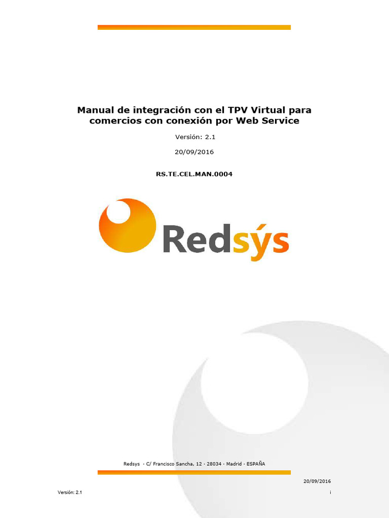 Manual Redsys | PDF