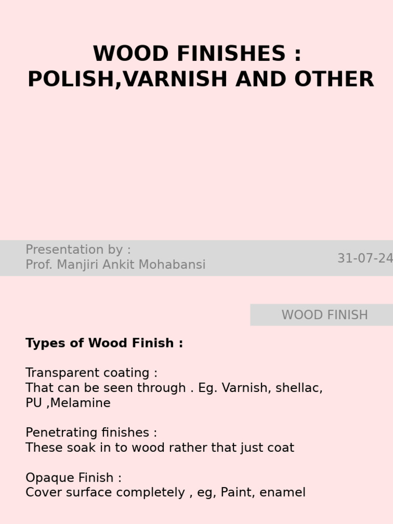 Polish & Varnish | PDF
