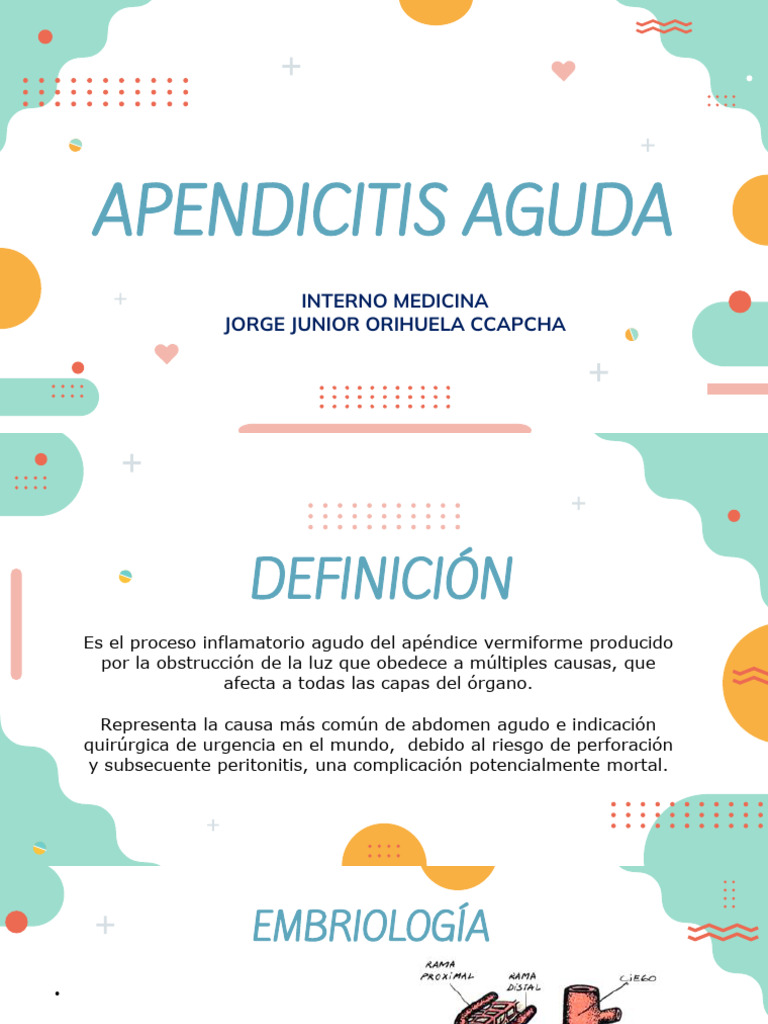 Apendicitis Final | PDF | Clinical Medicine | Medical Specialties