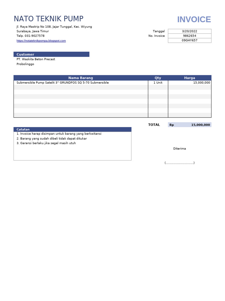 Invoice Template | PDF