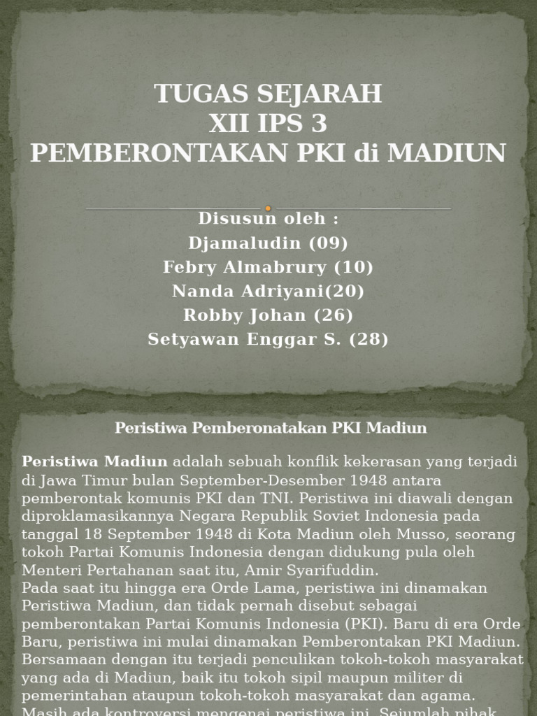 Pemberontakan PKI Madiun 1948 | PDF