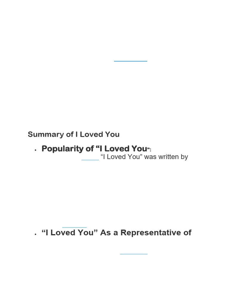 I Loved You 2 | PDF