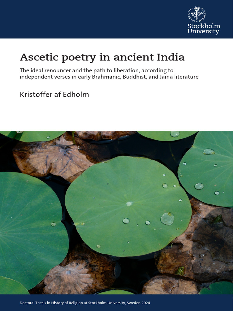 Ascetic Poetry in Ancient India The Idea | PDF