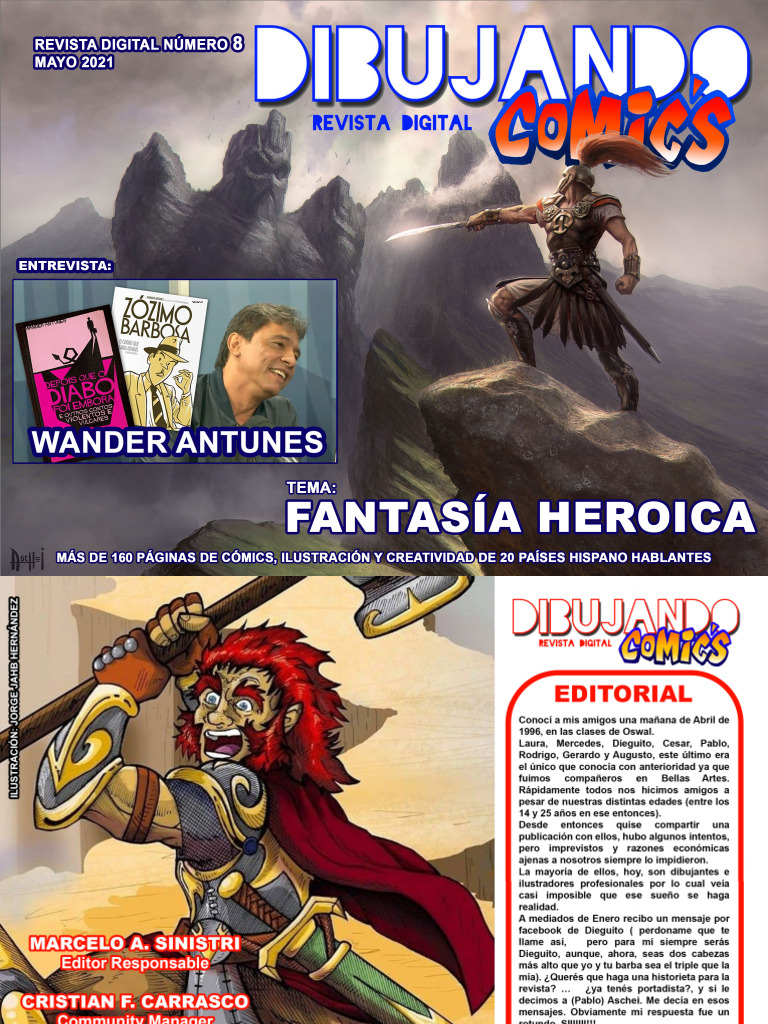 Revista DIBUJANDO COMICS-8-Fantasía Heroica (168 Pág.) | PDF