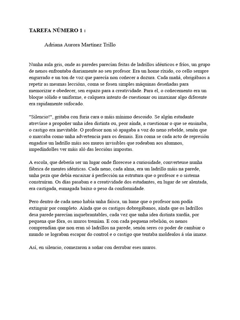 Tarefa 1 Galego | PDF