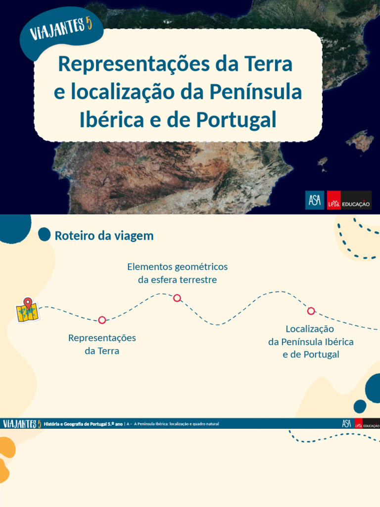 Representações Da Terra e Localização Da Península Ibérica e de ...