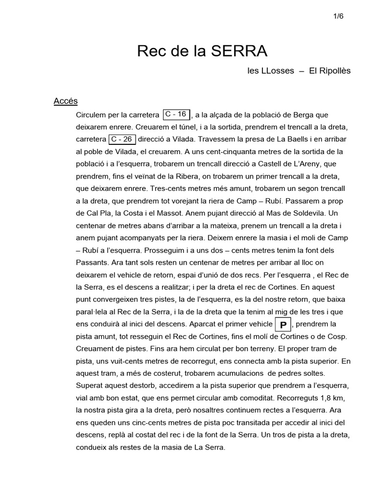 El Rec de La Serra - Complert | PDF
