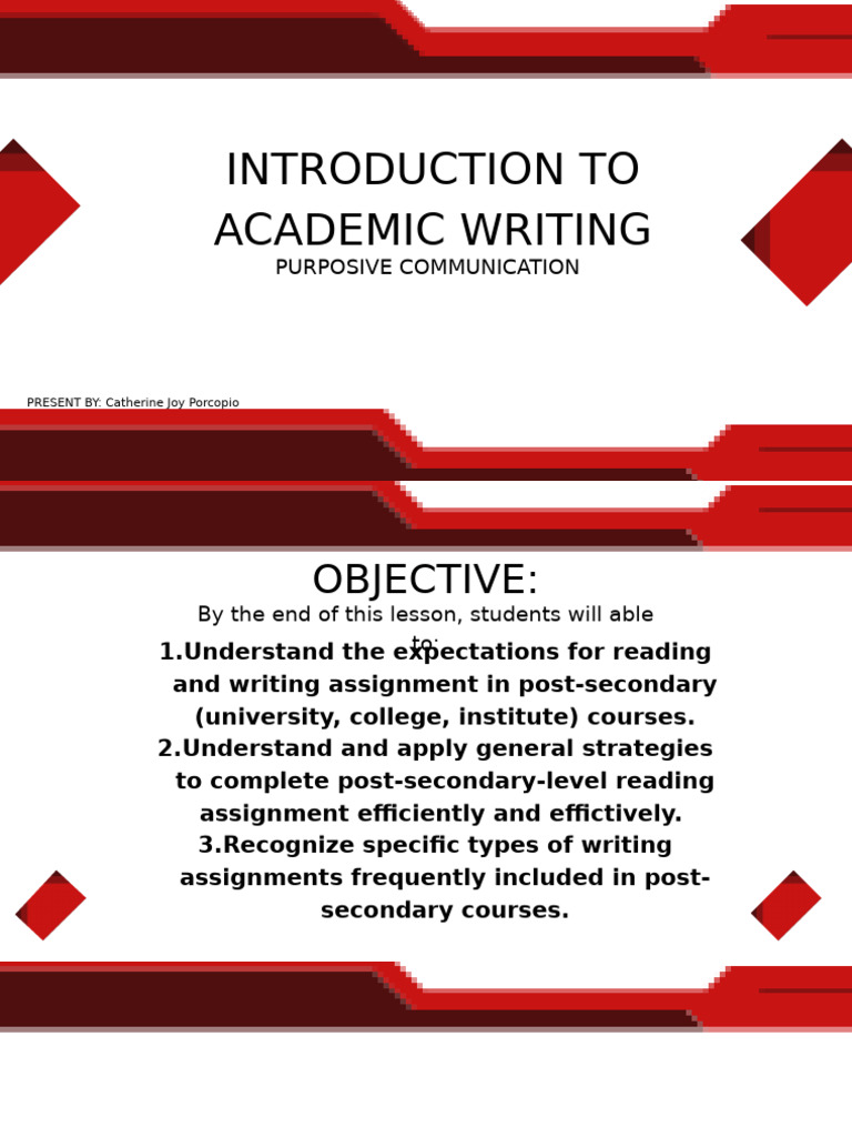 8 - Introduction To Academic Writing - PPTX 2 | PDF