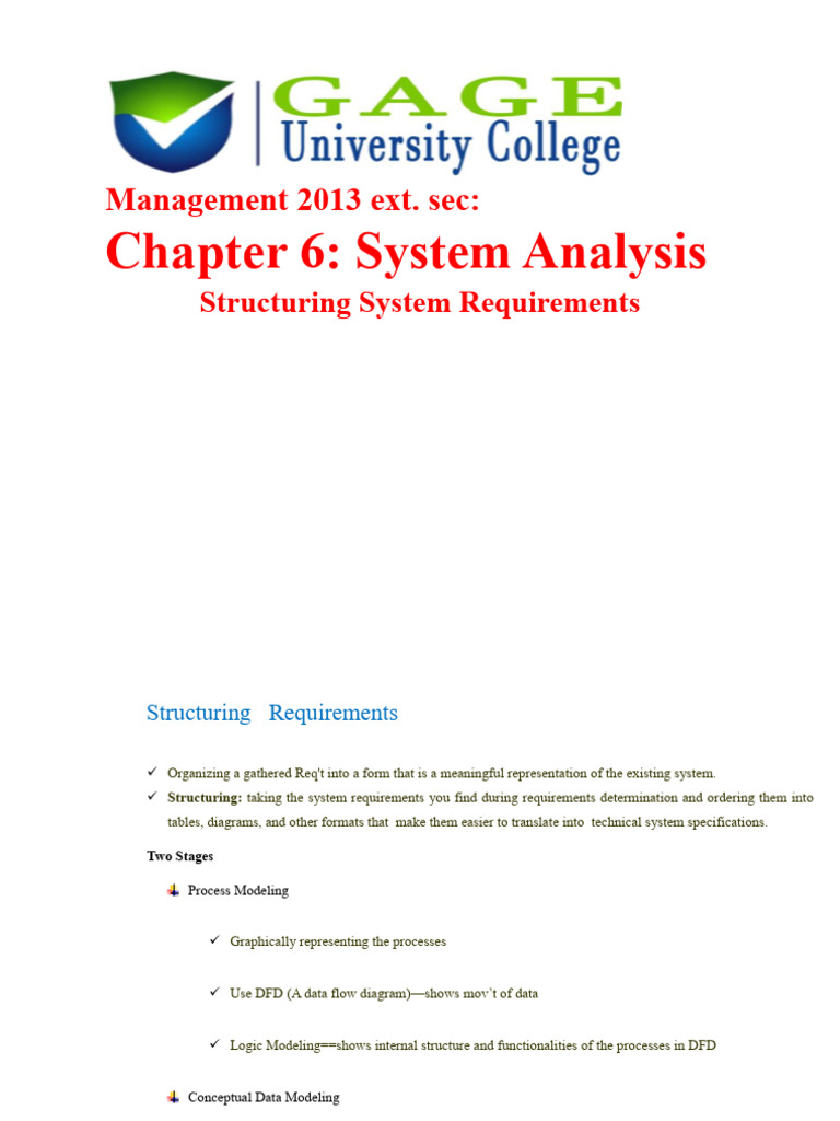 SAD Chapter 6 Completed | PDF