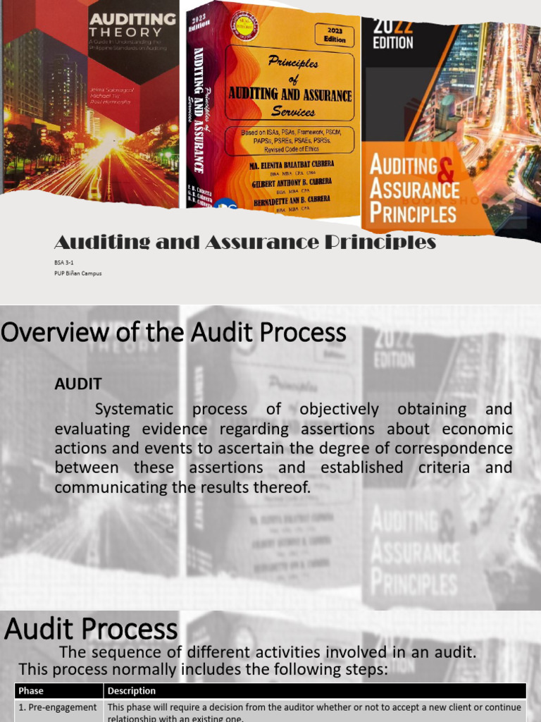 Lesson No. 01 Auditing and Assurance Principles | PDF