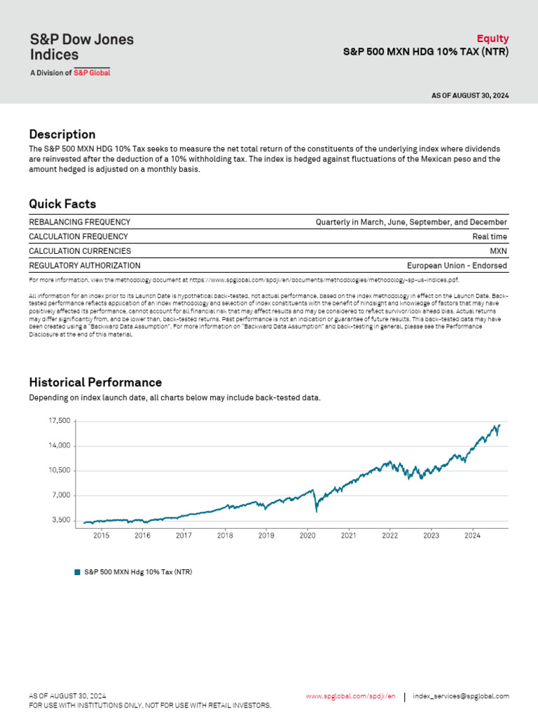 Fs-Sp-500-Mxn-Hdg-10-Tax-Ntr S&P 500 MXN HDG | PDF | Business | Finance & Money Management