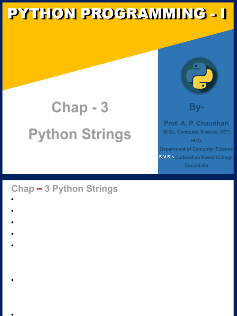 Python Strings | PDF