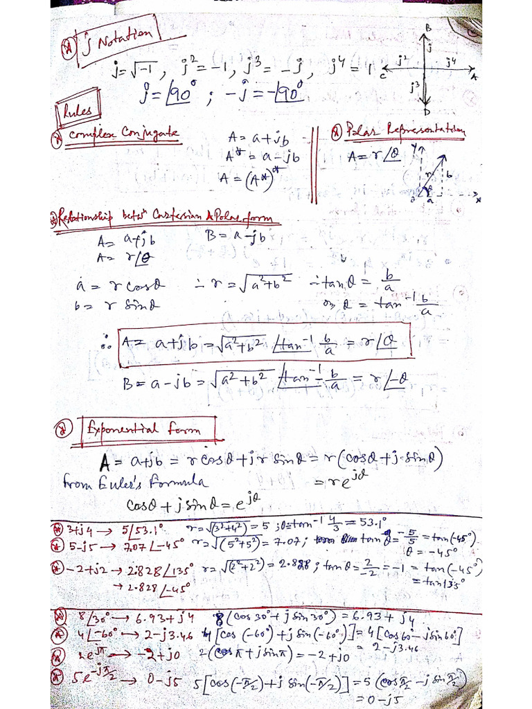 Complex Representation in AC Circuit(J Notation) | PDF