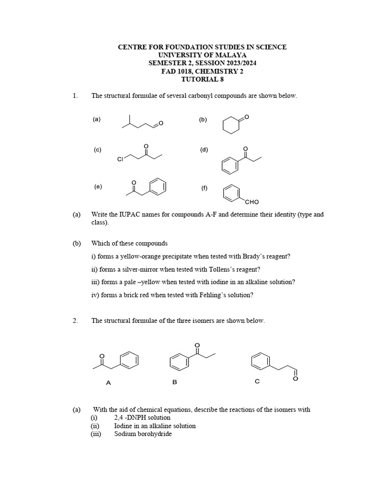 Tutorial 8 Fad1018 | PDF