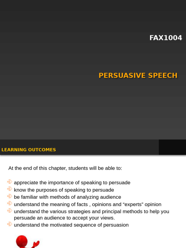 Persuasive Speech | PDF