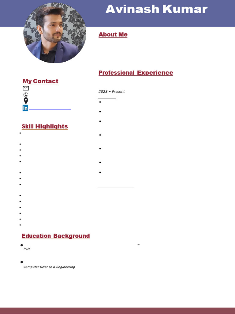 Avinash - Sr. Manager Ops | PDF