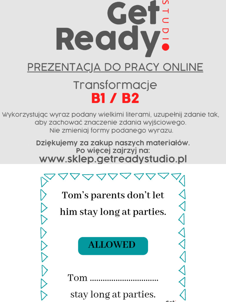 Transformacje B1 - B2 Online | PDF