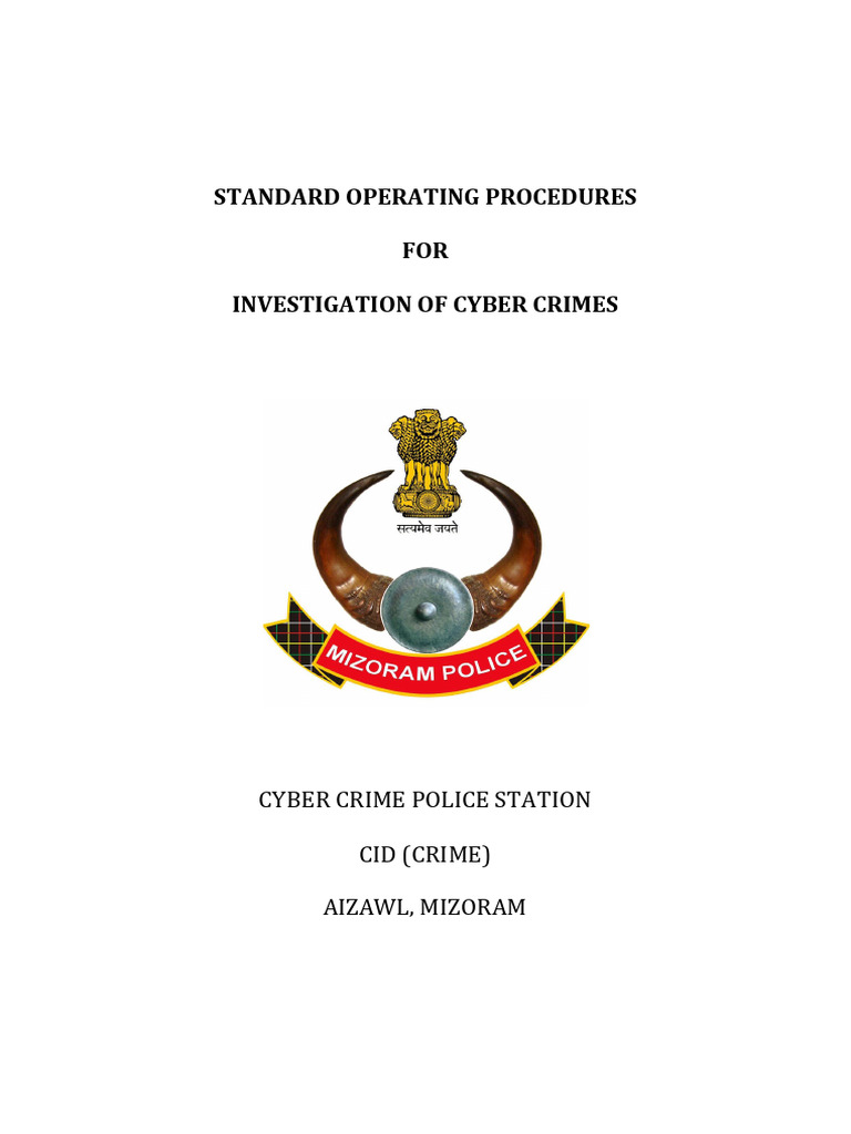 SOP Cyber Crime Investigation v1.0 | PDF