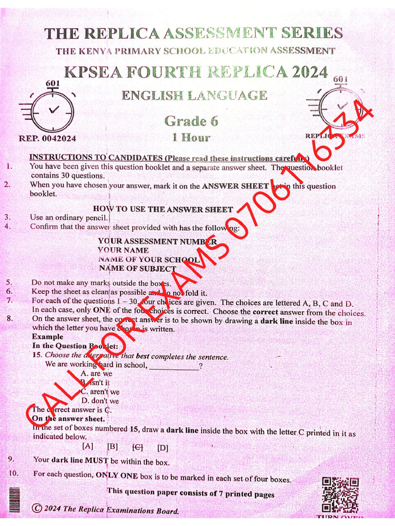Replica Fourth Prediction English Kpsea | PDF
