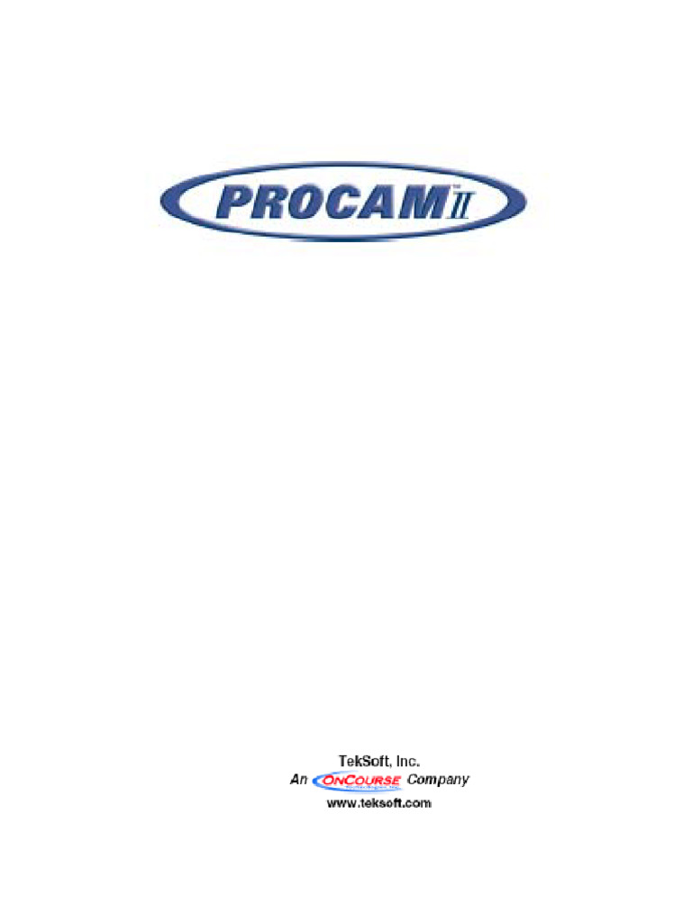 Manual Procam II-3D - CAM | PDF