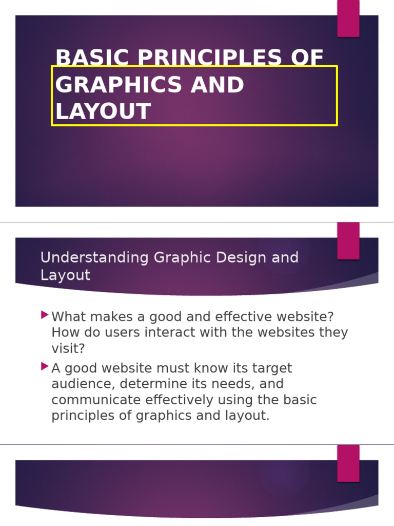 Basic Principles of Graphics and Layout | PDF