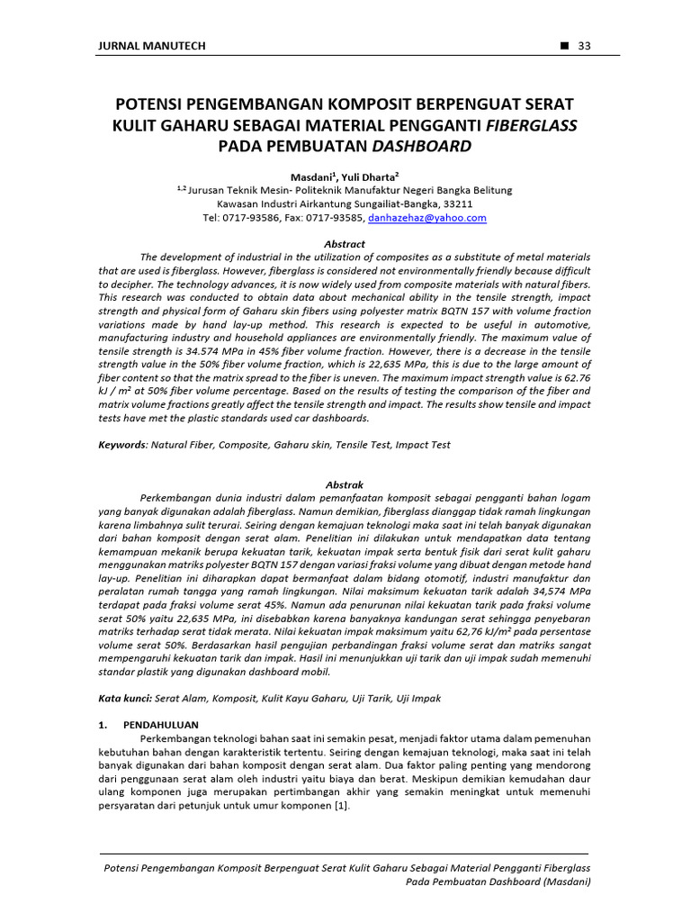 Potensi Pengembangan Komposit Berpenguat c22938df | PDF