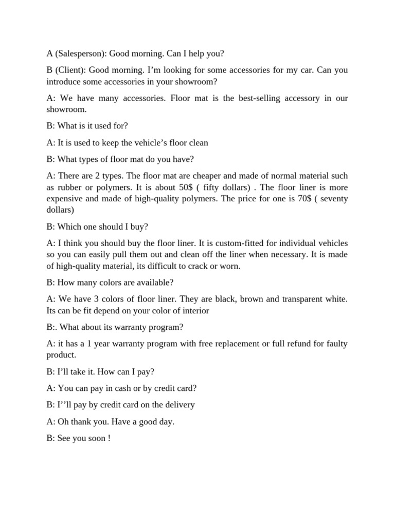 Speak Salesman and Client | PDF