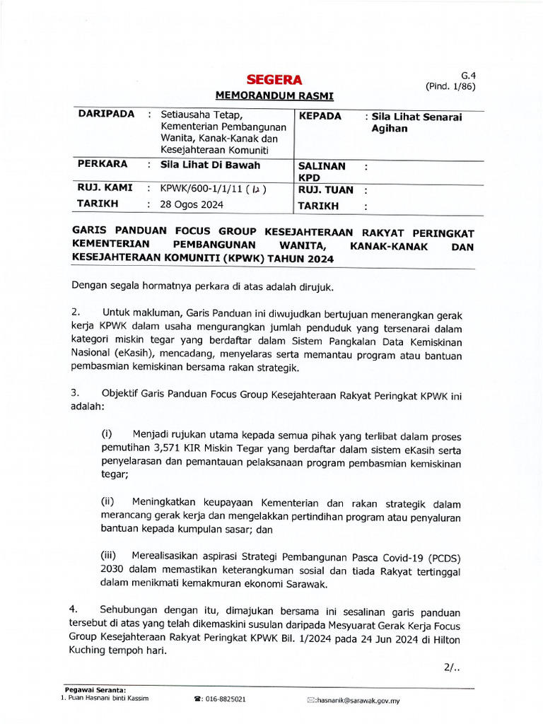 Memo Garis Panduan FG Rando-08292024145609 | PDF