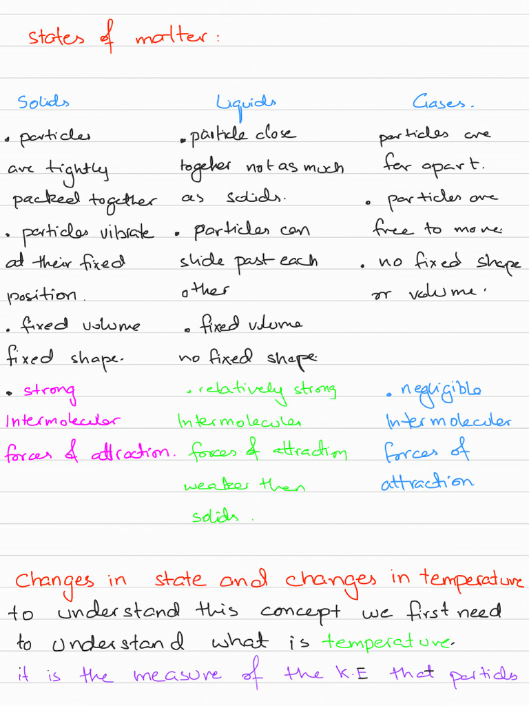 Kinetic particle theory | PDF