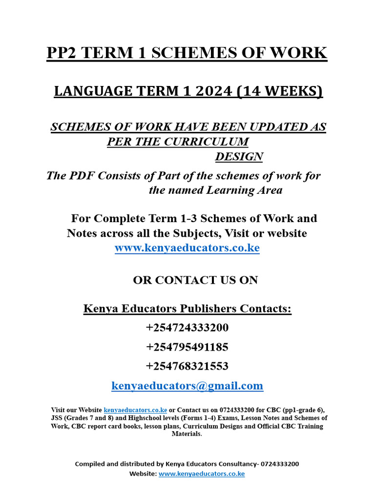 Language PP2 Term 1 Sow 2024 | PDF