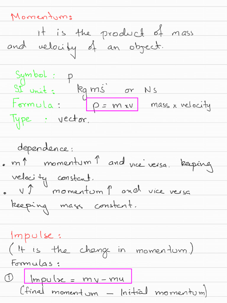 Momentum ( Igcse) | PDF