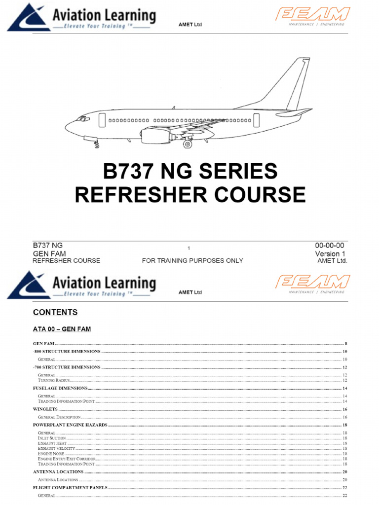 b737 NG Refresher | PDF
