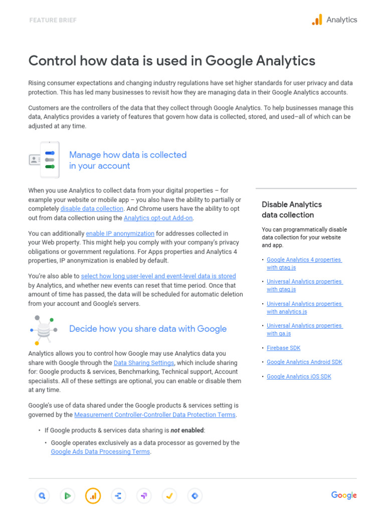 feature_brief_control_how_data_is_used_in_google_analytics | PDF