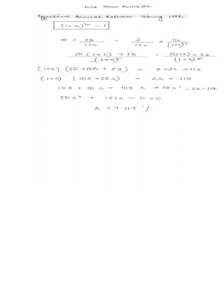 Mid Term Revision | PDF