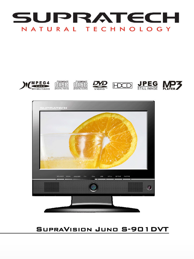 SupraVision Juno S901DVT - Manual de Usuariopais | PDF