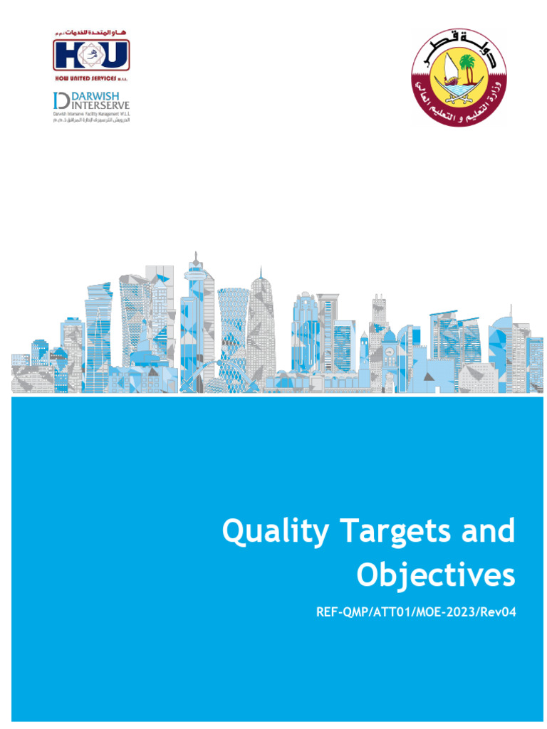 Appendix 01 - Quality Targets & Objectives | PDF