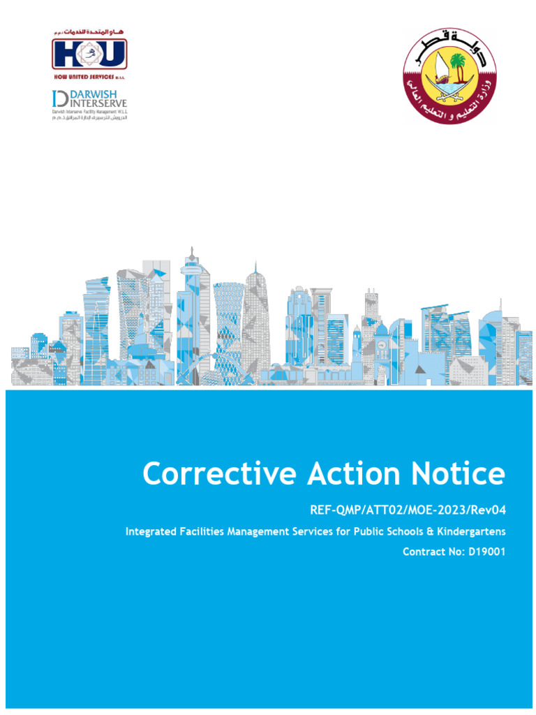 Appendix 02 - Corrective Action Notice | PDF
