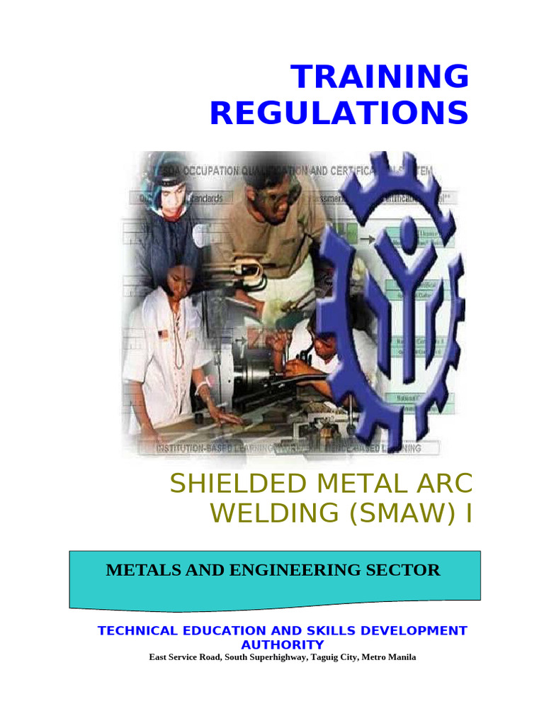 SMAW I Training Regulations Guide | PDF | Welding | Technology ...