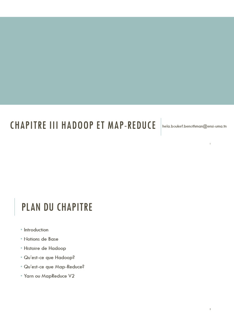 HDFS Mapreduce Partie1 | PDF