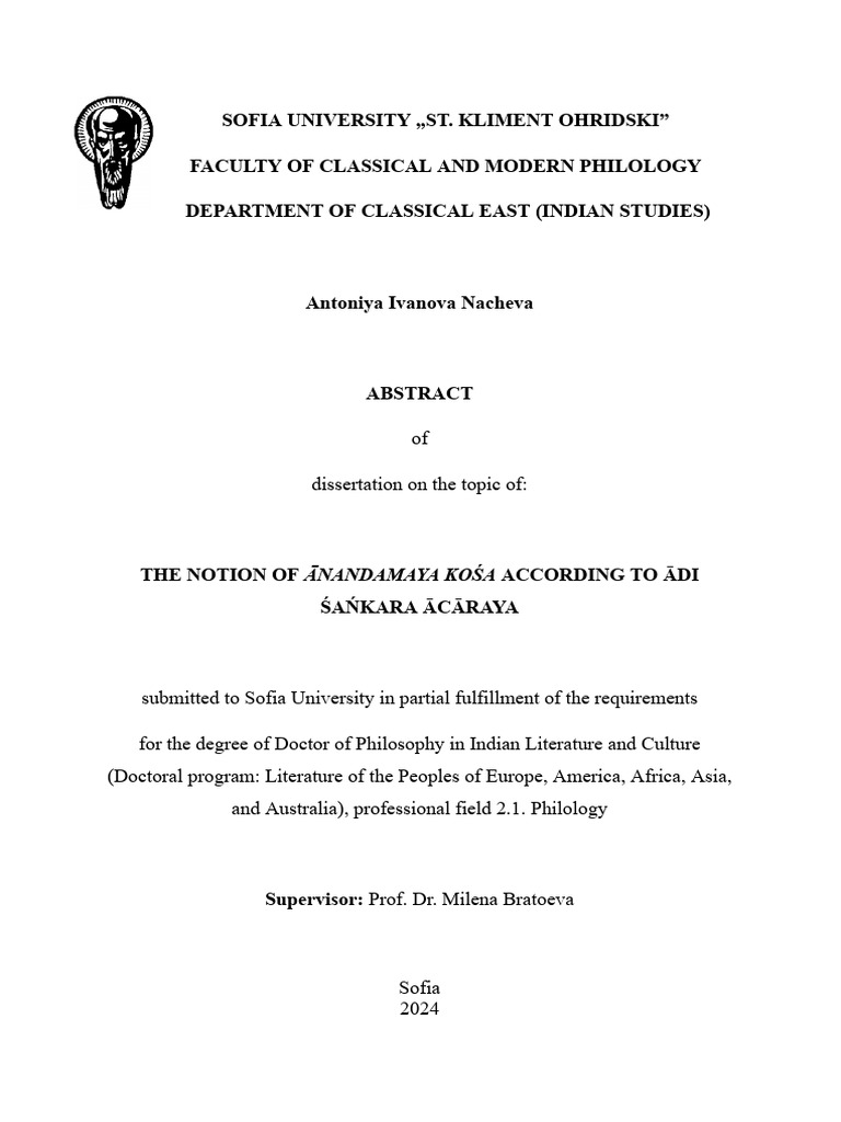 Abstract of Dissertation - Antonyia Nacheva | PDF