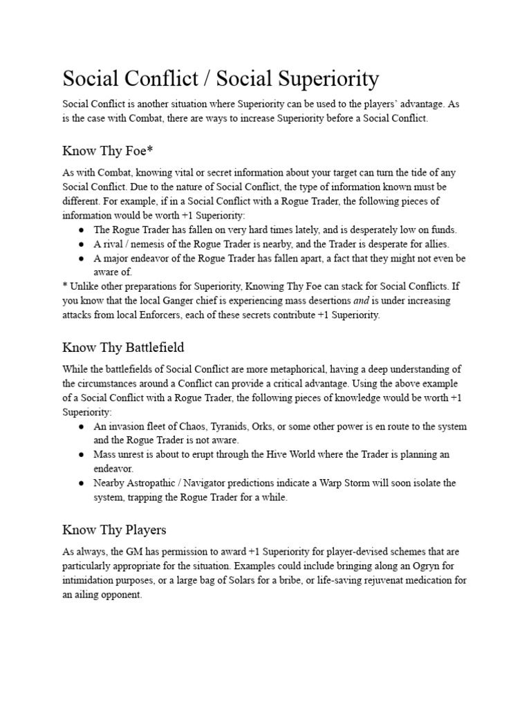 Social Superiority | PDF