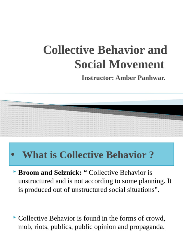 Collective Behavior and Social Movement | PDF
