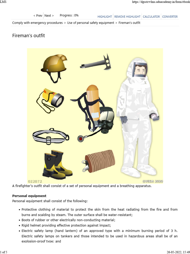 Fireman's Outfit | PDF