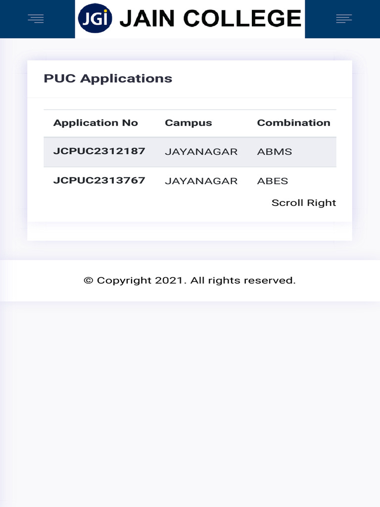 PUC Applications - I PUC Online Registration Form 2023-24 | PDF ...