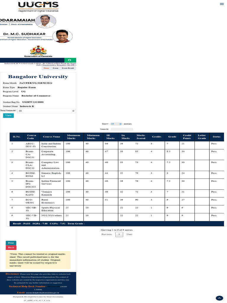 UUCMS - Unified University College Management System | PDF ...