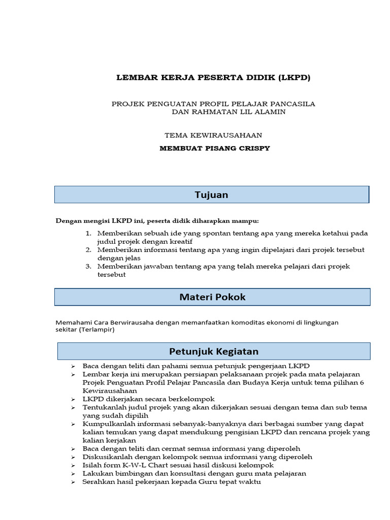 LKPD PPL P5P2RA | PDF