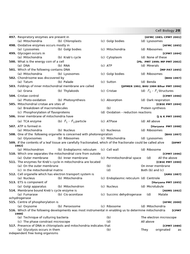 Cell biology-Assi-Part-2-Final | PDF