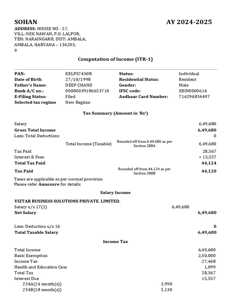 AY2024-25 SOHAN - KELPS7450R-Computation | PDF